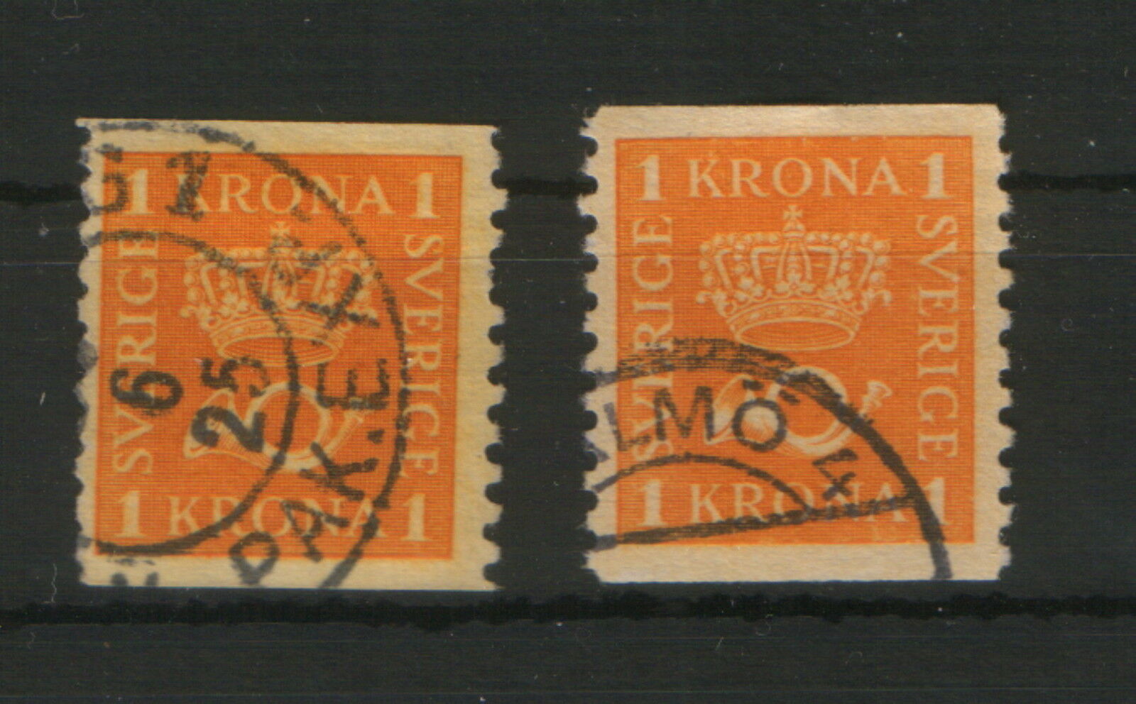 Sweden-Two Used-Stamps-Mi.No.201 - 1921/1936. | Europe - Sweden, Stamp ...