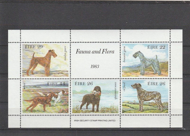 Ireland Scott# 567a MNH Miniature Sheet (1983 Drawings of Dogs ...
