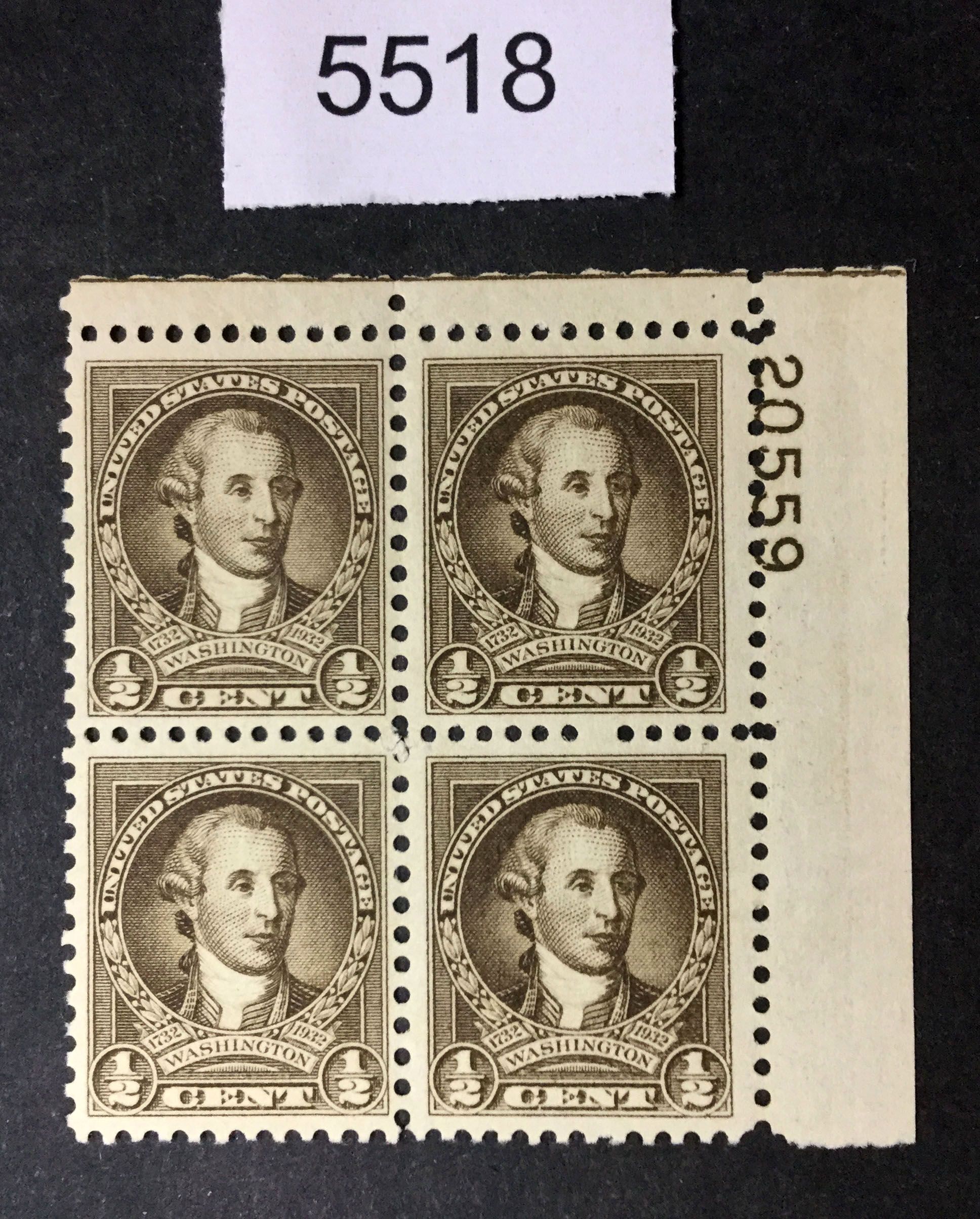 US Stamps #704 Mint OG NH Plate Block LOT #5518 | United States ...