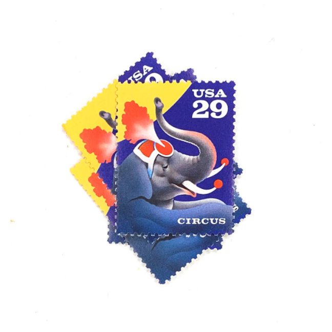 5 x Circus Elephant UNused 29 cent 1992 US Postage Stamps | United ...