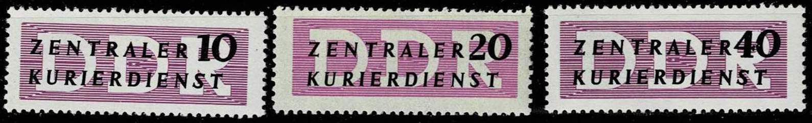 DDR 1956,Sc#O33-O35 MNH, Official Stamps for Administration for the ZKD ... DDR 1956,Sc#O33-O35 MNH, Official Stamps for Administration for the ZKD ...