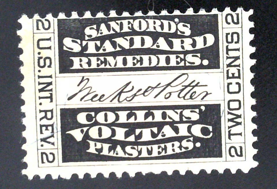 Scott #RS260b - 2c Black - Silk Paper - Weeks & Potter | United States ...