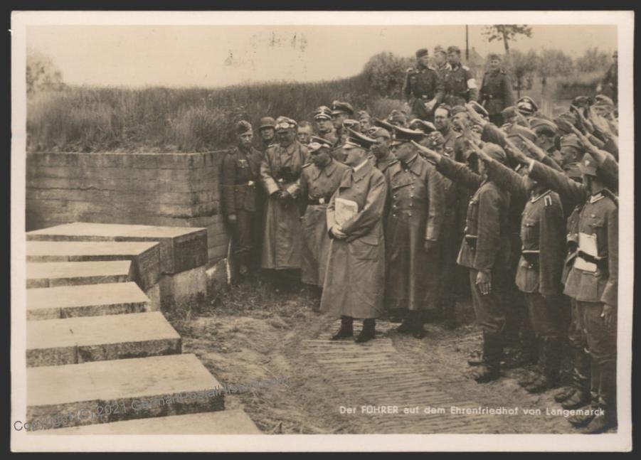 3rd Reich Germany Hitler Napoleon Tomb Paris Hoffmann W36 RPPC USED ...