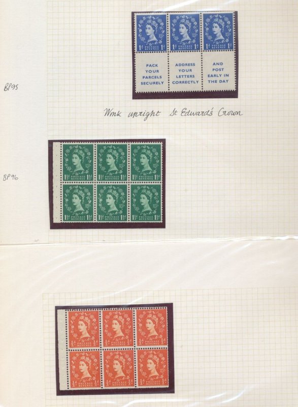 Great Britain GV/QE Booklets Panes M&U (Apx 100+Stamps) ZK2070 | Great ...