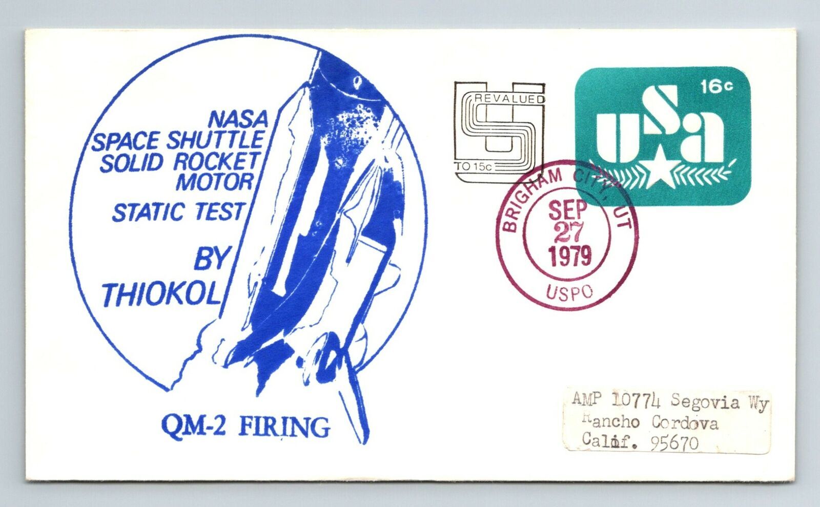 1979 QM-2 Firing - NASA Solid Rocket Motor Static Test - F7334 | United ...