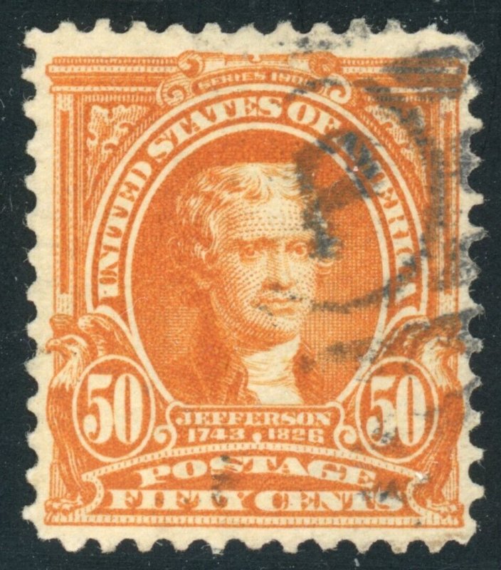 US Stamp #310 Jefferson 50c - USED - CV $35.00 | United States, General ...