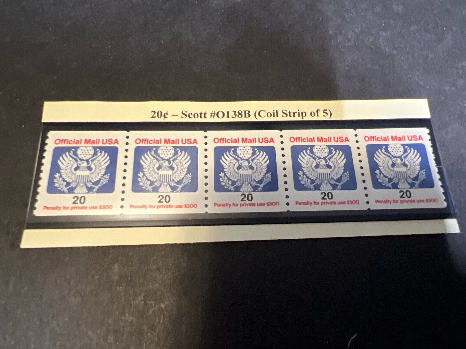 Scott#O138B Official Mail Coil Strip Of 5-MNH-US | United States ...