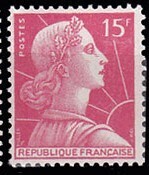 France 753 15F Marianne Mint NH OG | United States, General Issue Stamp ...