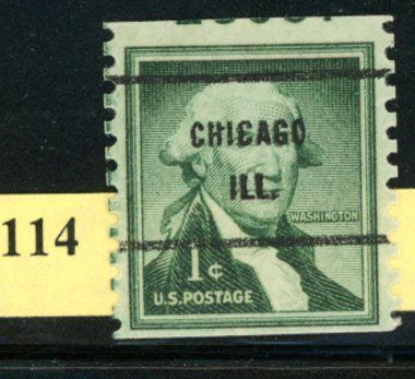 PKStamps - USA - 1054 - Used - Precancel - Plate Number Single (#2-114 ...