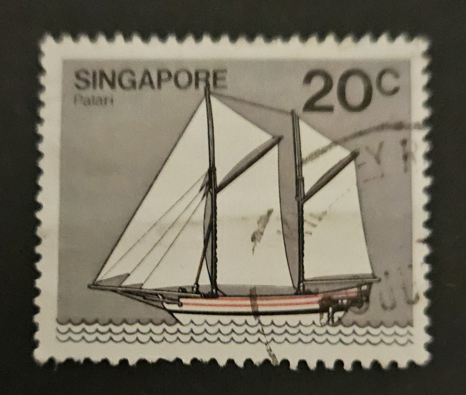 Singapore 1980 SG368 used 20c definitive issue: ships | Asia ...