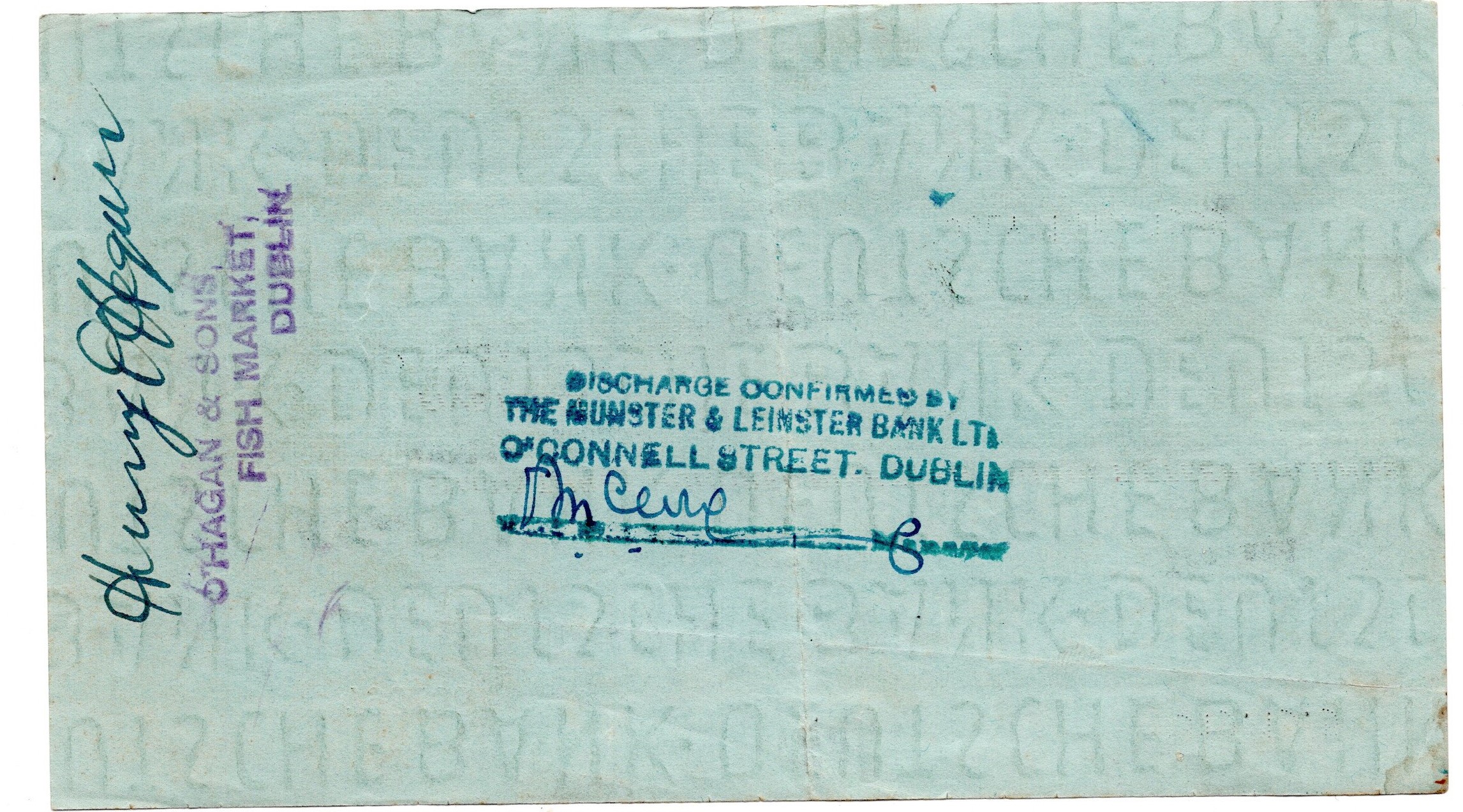 cheque 1939 lloyds and deutsche bank / HipStamp