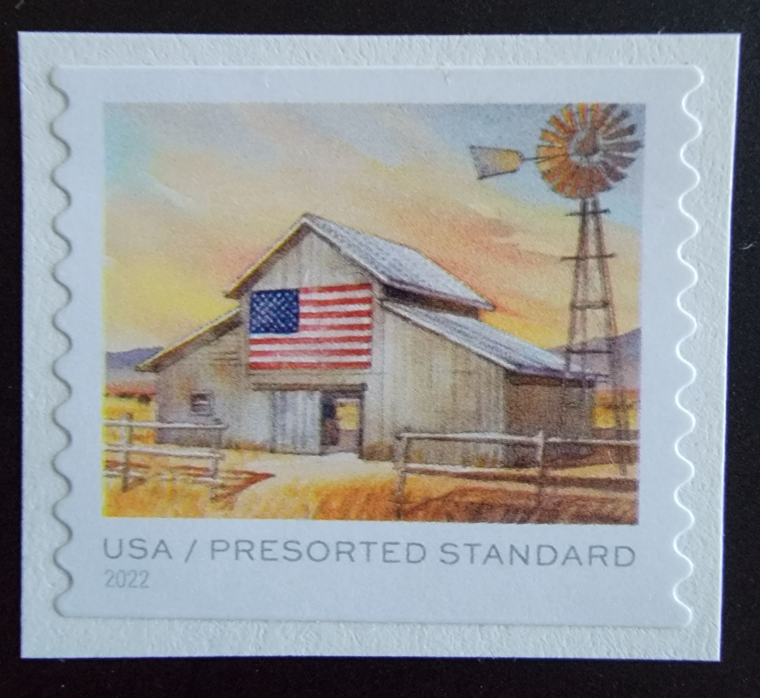 US 5687 (2022 Flags on Barns - Barn Near Windmill) | United States ...
