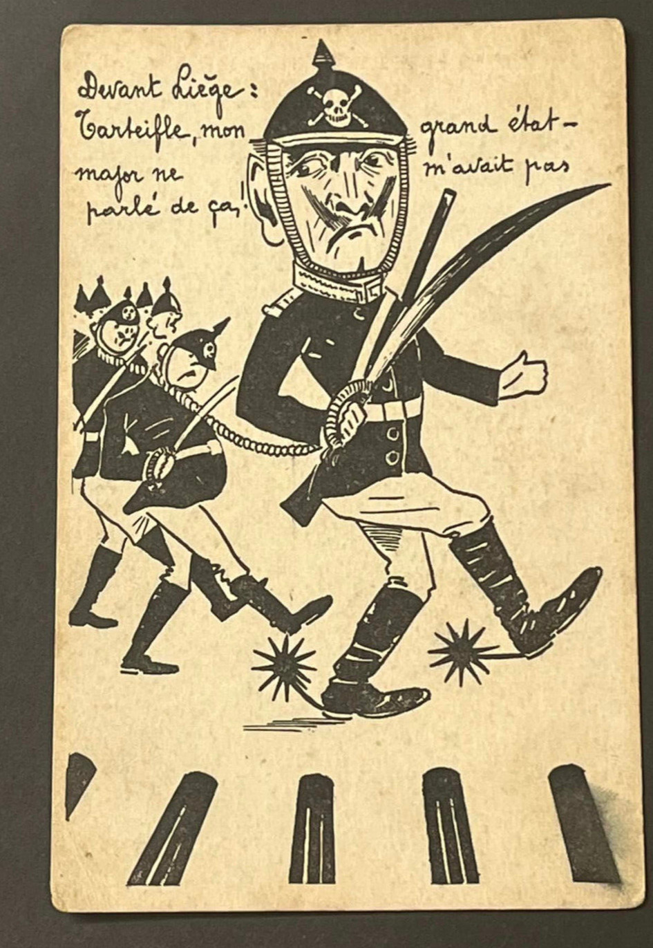 WW1 WWI France French postcard war military German Propaganda soldier ...