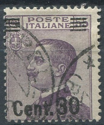 Italy Sc#155 Used, 30c on 55c brn vio, King VEIII, Michetti type ...