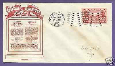 786 Army 2c 1937 at D.C., C.S. Anderson First DAY Cover. | United ...