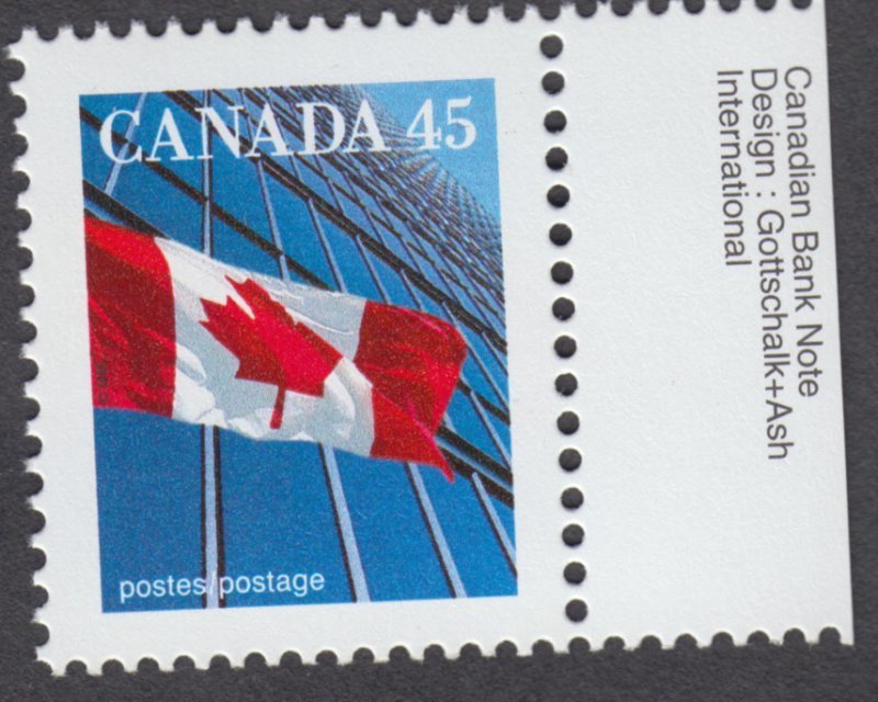 Canada - #1362 45c Flag Over Building, CBN - MNH | Canada, General ...