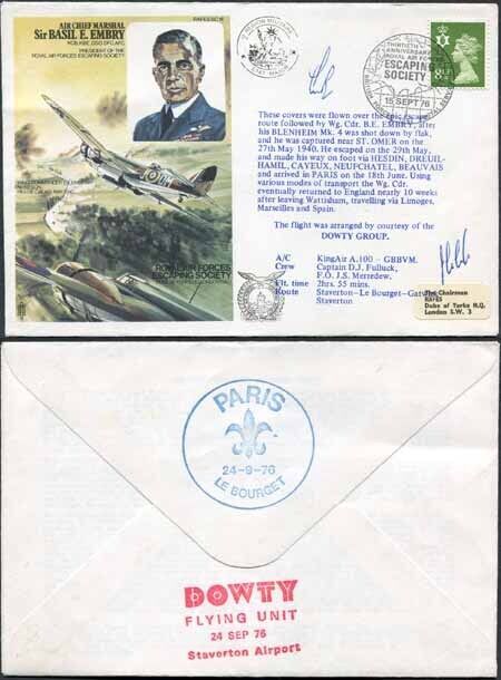 ES16b ACM Sir Basil E. Embry 13th Ann Pilots Signed (B) | United States ...