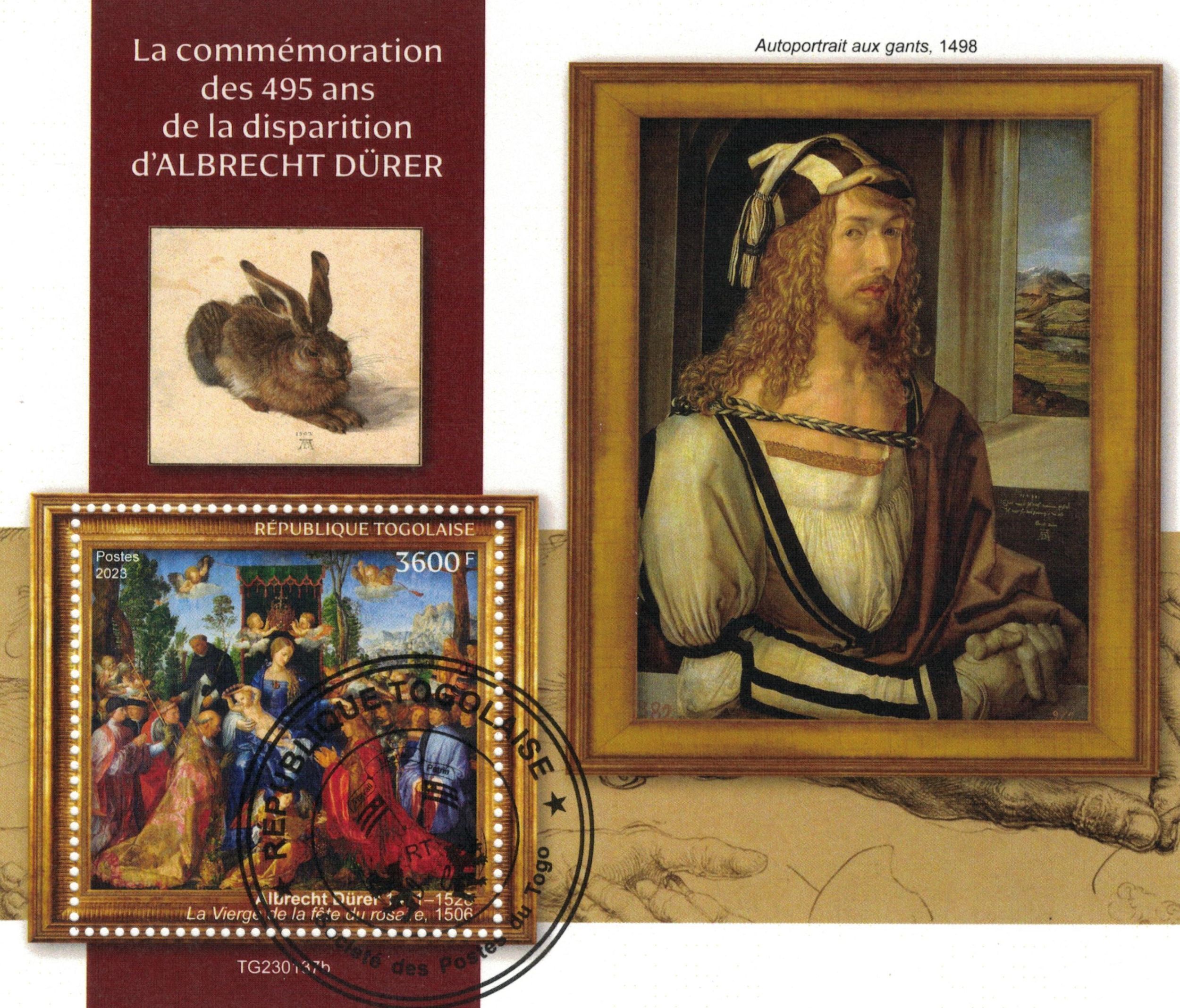 TOGO 2023 - Paintings by Durer/ minisheet | Africa - Togo, General ...