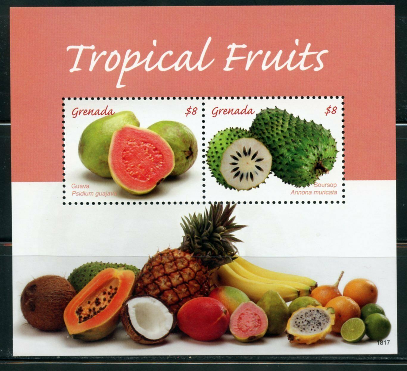Grenada 2019 Tropical Fruit Souvenir Sheet Mint NH | Caribbean ...