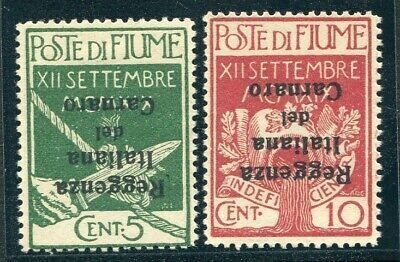 Fiume - Regency of Carnaro Cent. 5 and 10 varieties | Europe - Italy ...