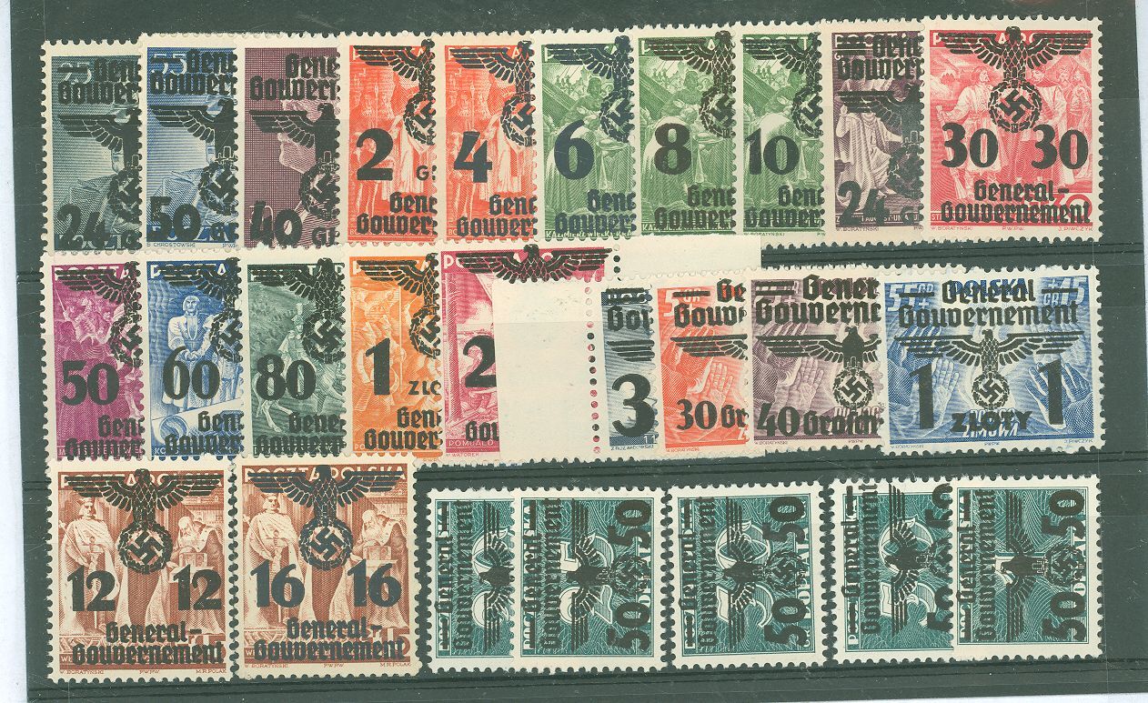 Poland #N30-N55 Single (Complete Set) | Europe - Poland, Occupation ...