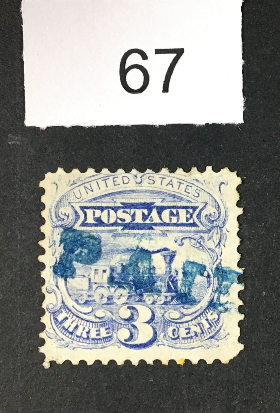 US Stamps # 114 Paid Blue Used LOT #E 67 | United States, General Issue ...