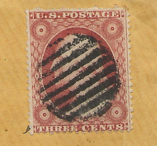 9/20/1859 cover year date Middletown Ct Scott #26 type 3 W Davis Hill ...