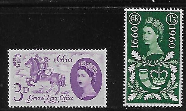 Great Britain 375-376 300th General Letter Office set MNH | Great ...