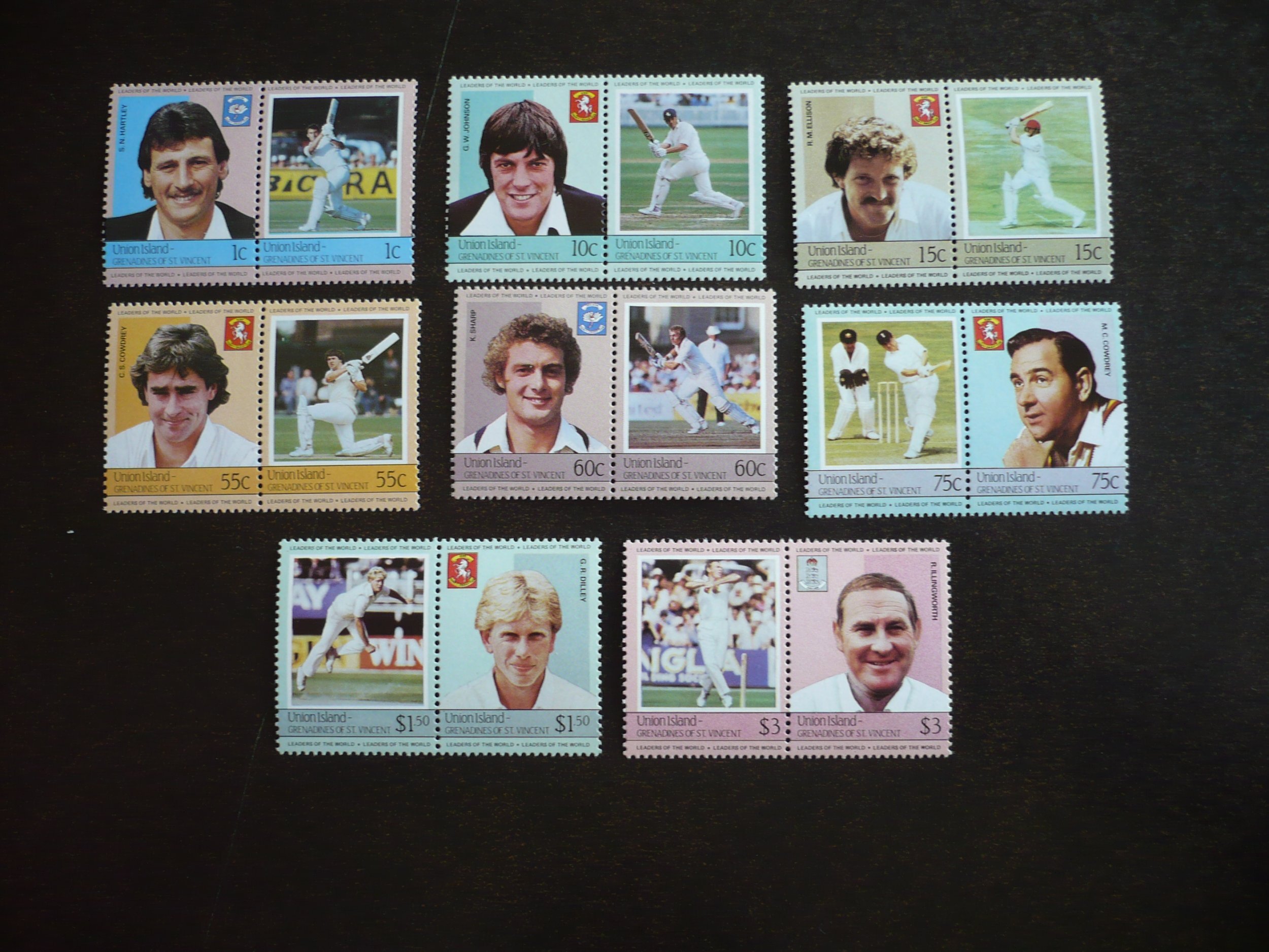 Stamps - St. Vincent Union Island - Scott#126-133 - Mint Never Hinged 8 ...