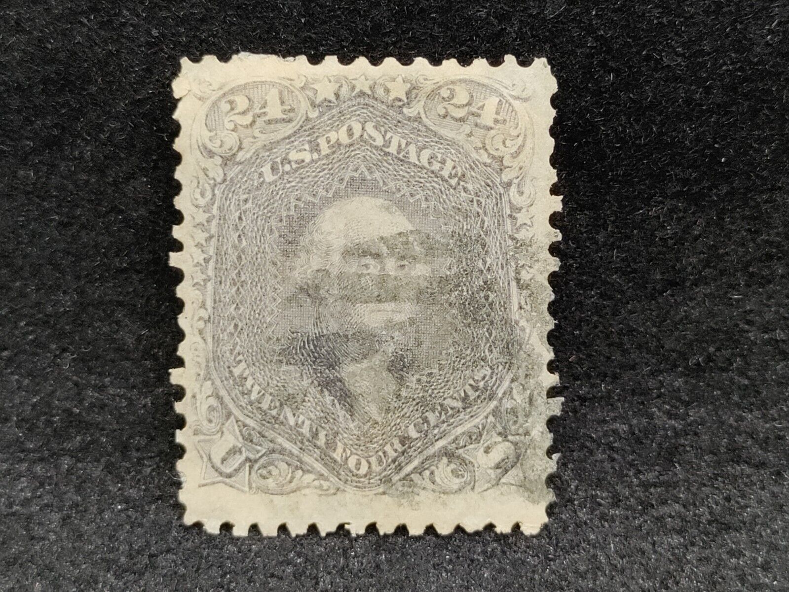 Matt's Stamps Scott #78B 24-Cent George Washington, Gray, Used, Cv$450 ...