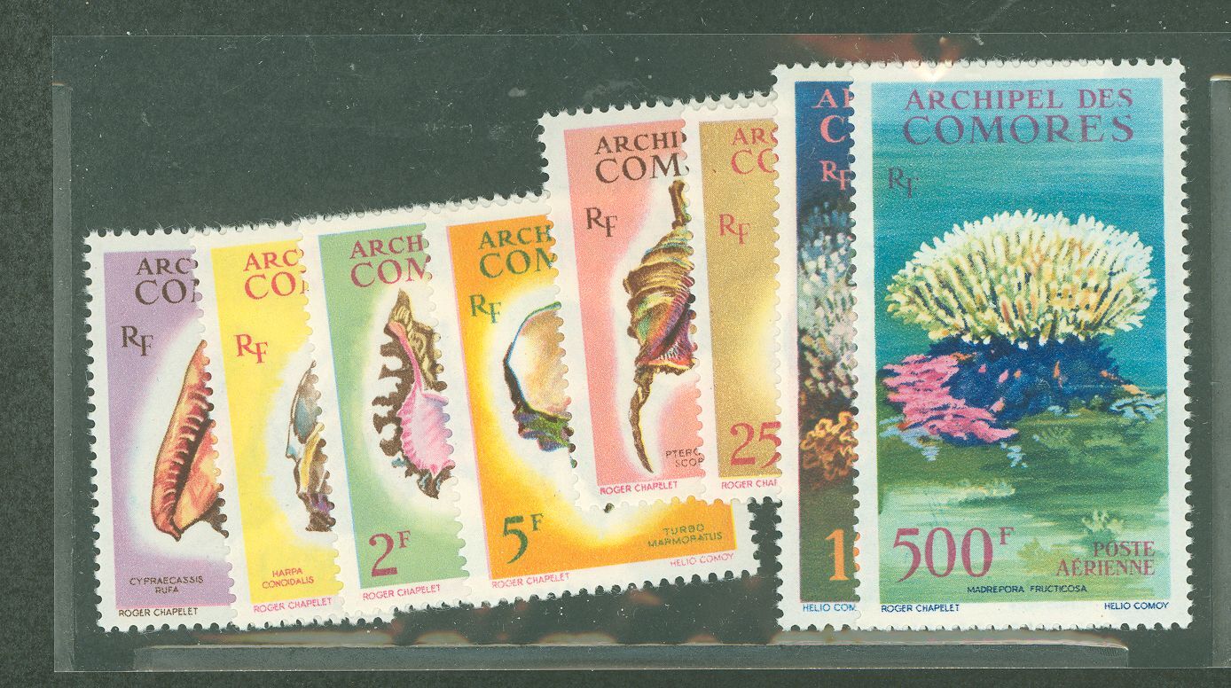 Comoro Islands (includes Grand Comoro) #48-53/C5-6 Single (Complete Set ...