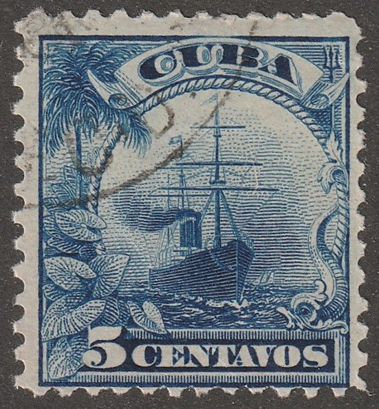 Cuba, stamp, Scott#230, used, hinged, 5 centavos | Caribbean - Cuba ...