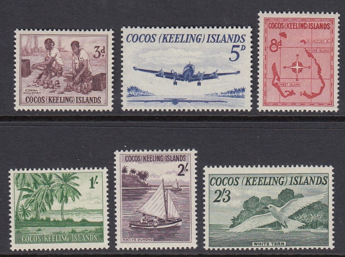 Cocos Islands 1-6 Island Scenes mint | Australia & Oceania - Cocos ...