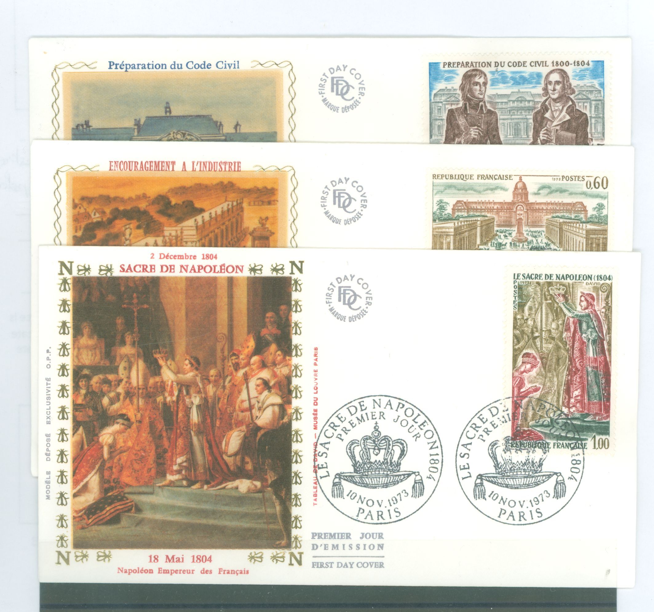 France 1383-1385 1973 Napoleon, Jean Portalis and Palace of Justice ...