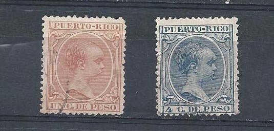 Puerto Rico Stamps,Vfu UN C and 4 C DE Peso # K 38 | Europe - Spain ...