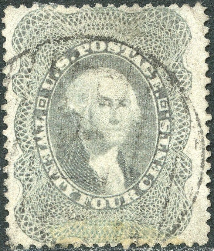 #37 Vf-Xf Used GEM With Large Circular "Paid" Cancel CV $400.00 Bp2215 ...