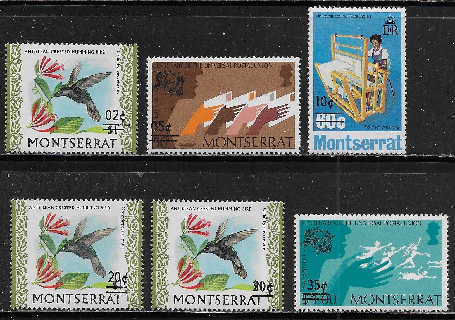 Montserrat Scott #'s 314 - 318 MNH | Caribbean - Montserrat, General ...