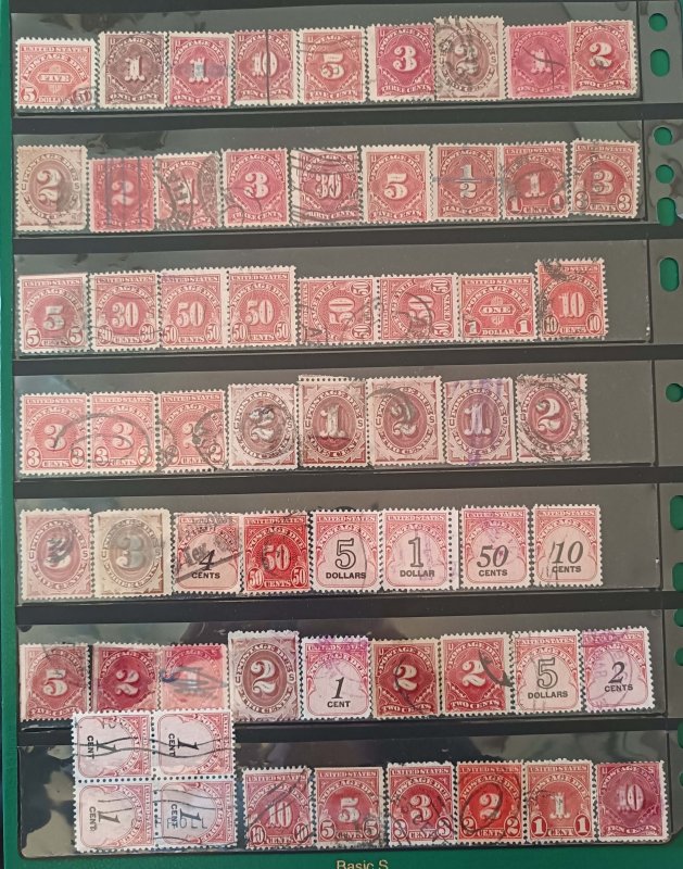 Small Collection Postage Due Lot | United States, Stamp / HipStamp