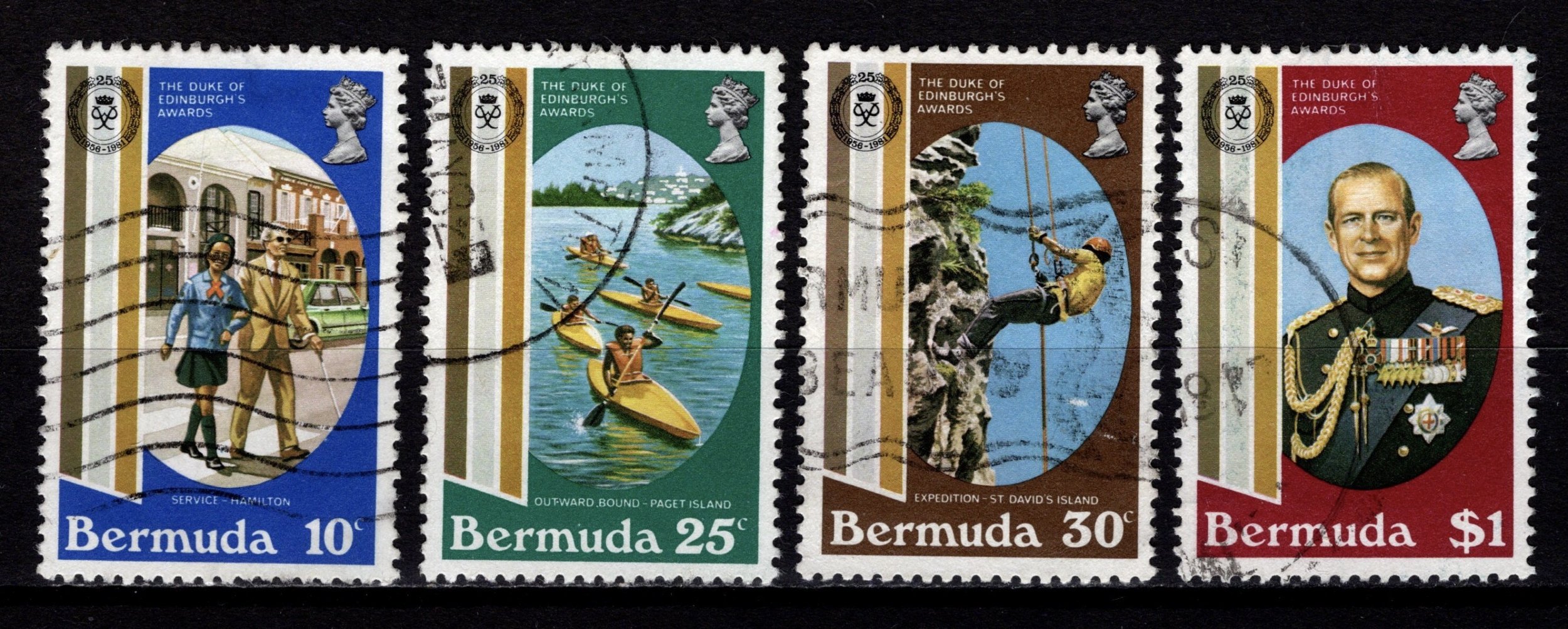 Bermuda 1981 25th Anniv. of Duke of Edinburgh Award Scheme, Set [Used ...