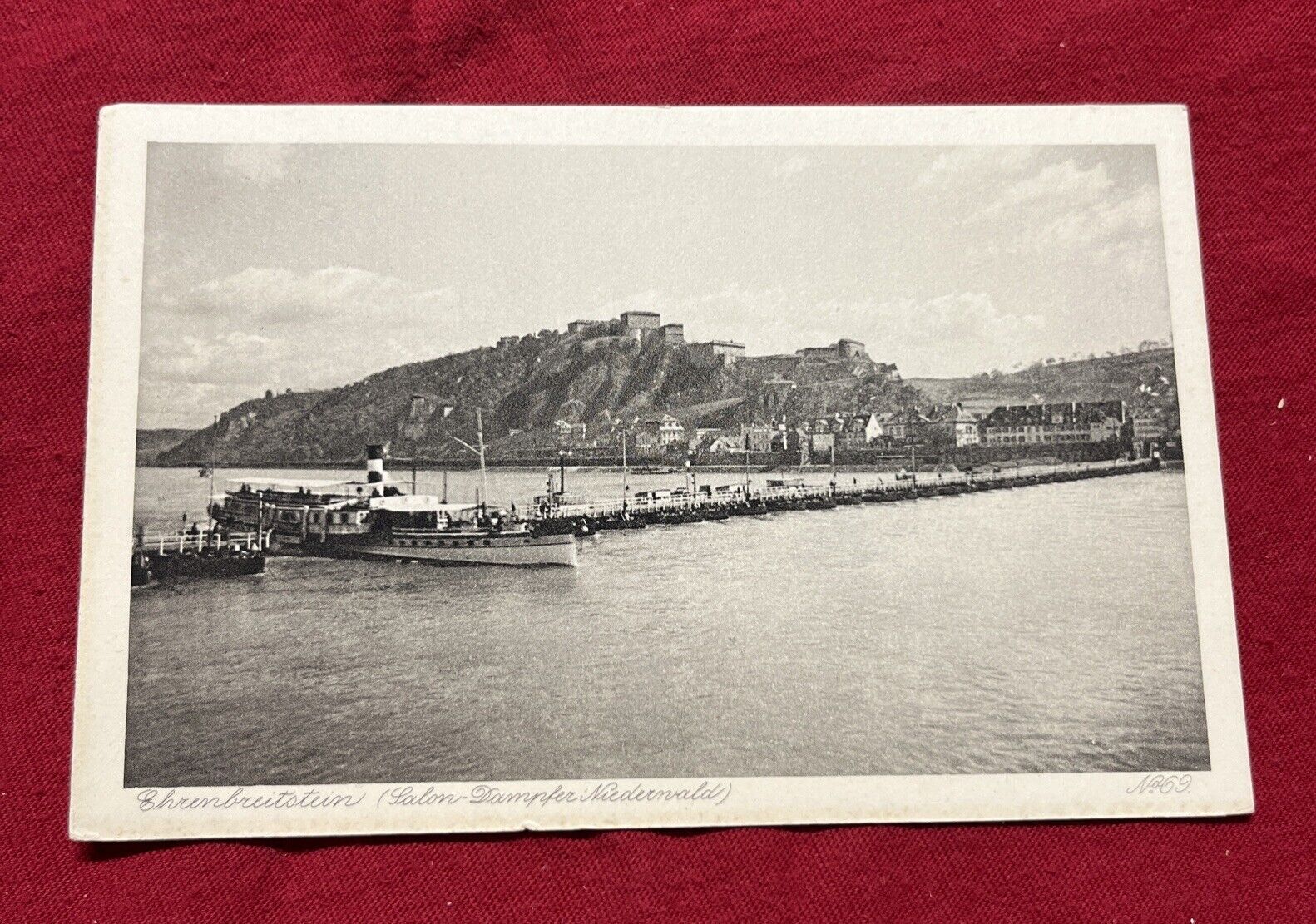 WW1 WWI Imperial German Deutsches Reich River Steamboat photo postcard ...