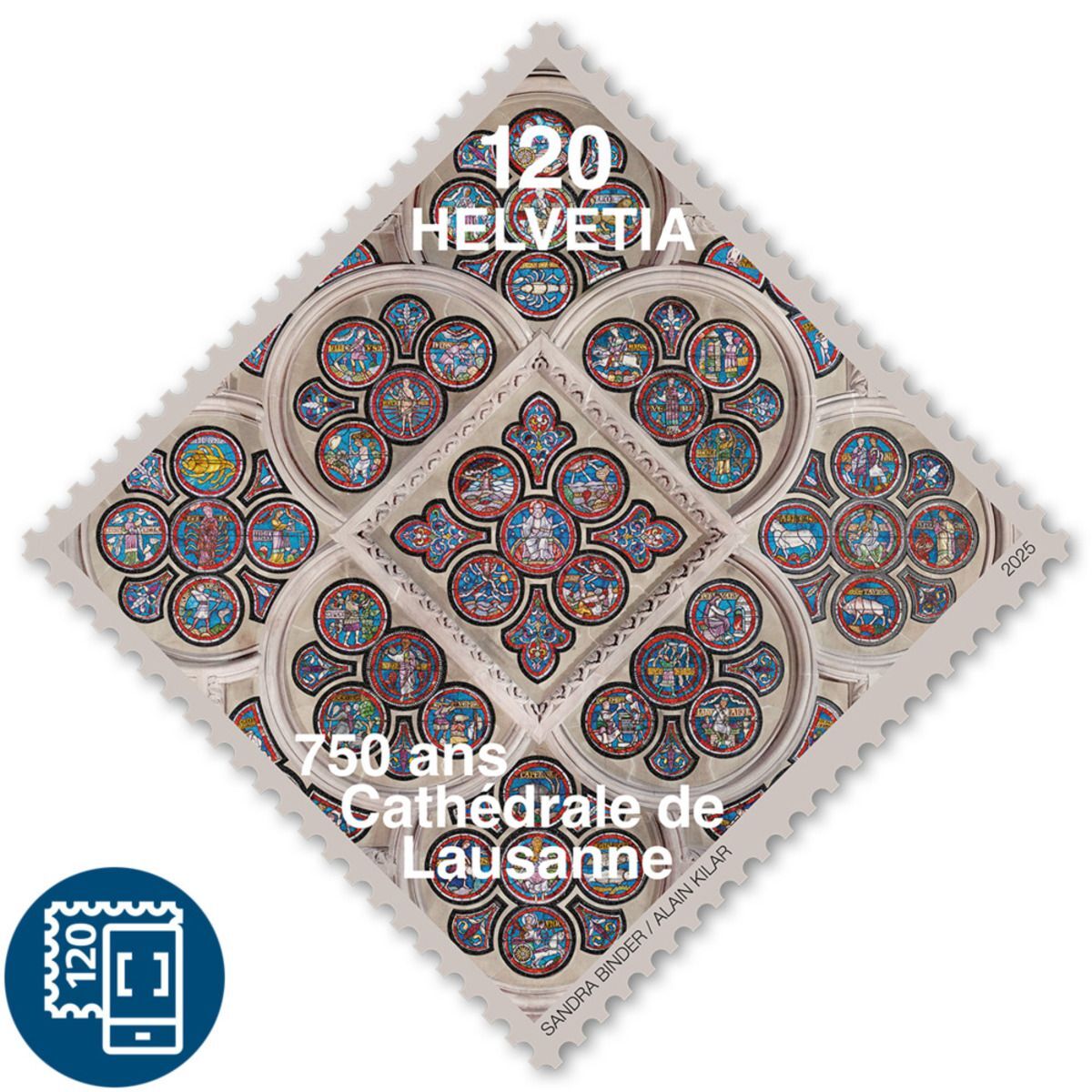 Swiss stamps 2025 - "750th Anniversary of Lausanne Cathedral" (pre ...