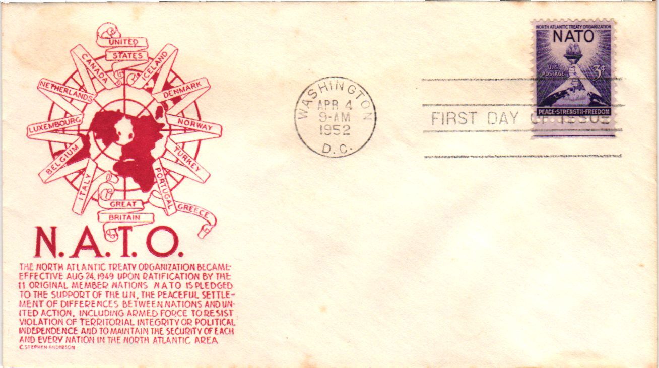 #1008 NATO – Anderson Cachet EV22 | United States, General Issue Stamp ...