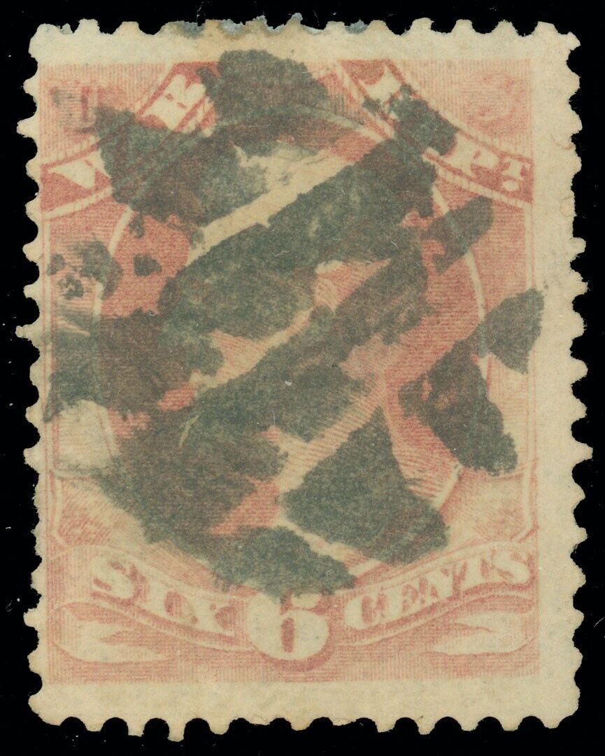 US #O86 6¢ WAR DEPT OFFICIAL, New Orleans "CIRCULAR ROWS of TEETH ...