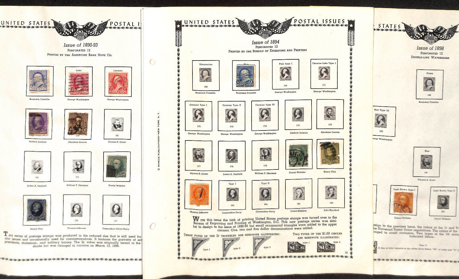 United States Stamp Collection in Minkus All American Album, 1847-1961 ...