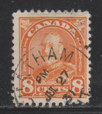 Canada, 8c King George V (SC# 172) Used | Canada, General Issue Stamp ...
