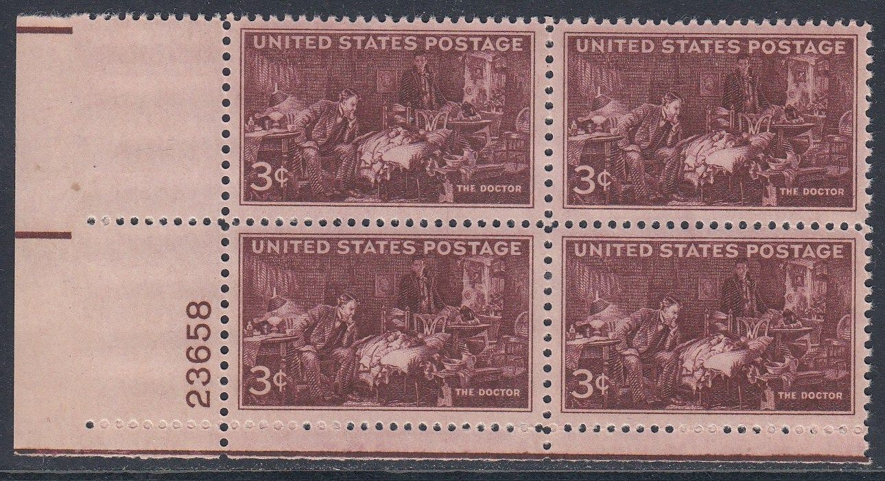 Scott 949 MNH LL Pl Blk 23658 - Doctors Issue | United States, General ...