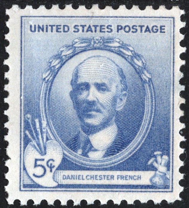 SC#887 5¢ Famous Americans: Daniel C. French Single (1940) MLH | United ...