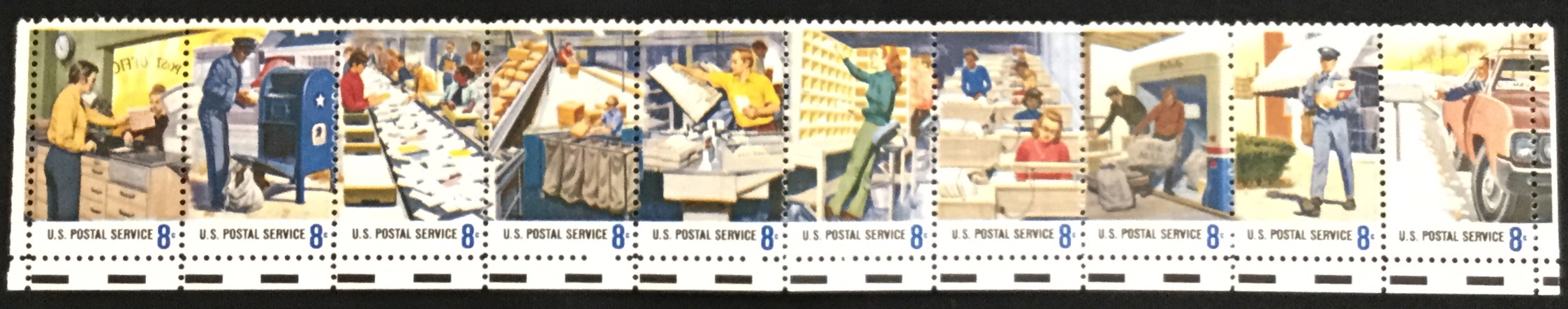 US #1489-1498 MNH (Folded once) Postal People SCV $2.50 L3 | United ...