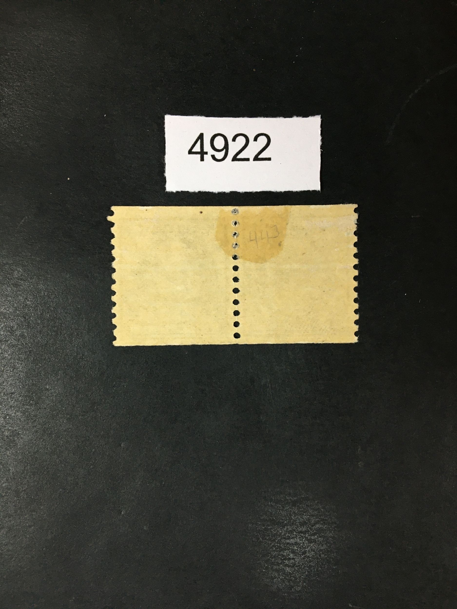 US Stamps # 490 Coil Line Pair Mint OG H LOT #4922 | United States ...