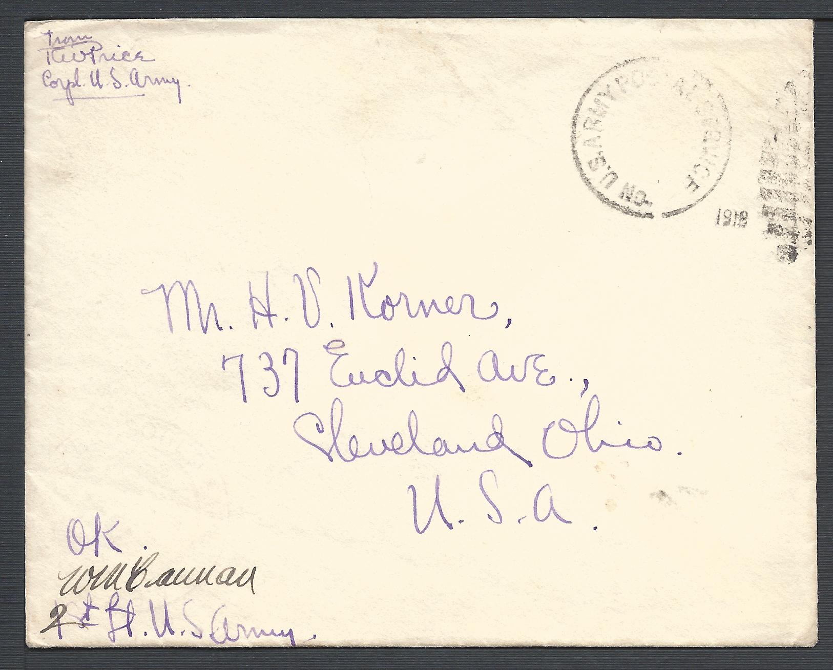 U.S. Army Postal Service, WWI Related | United States, Stamp / HipStamp